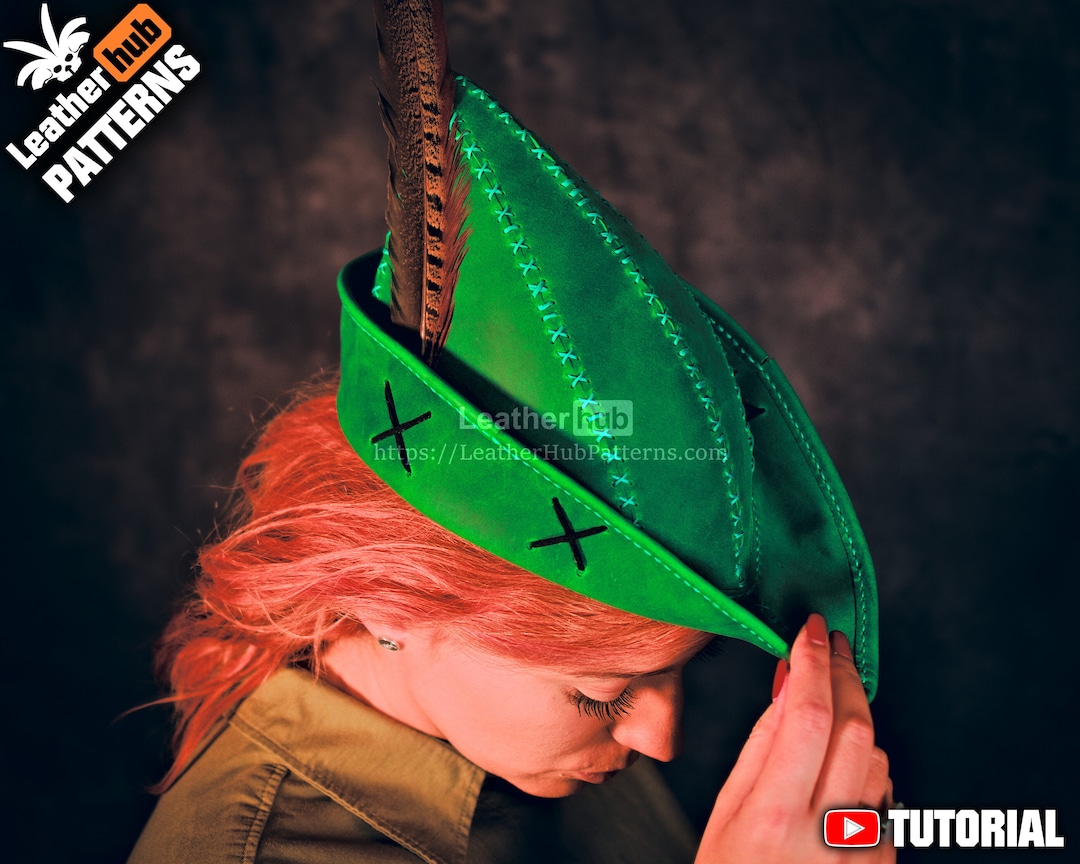 The Robin Hood Cap Leather Pattern PDF by Leatherhub - Etsy