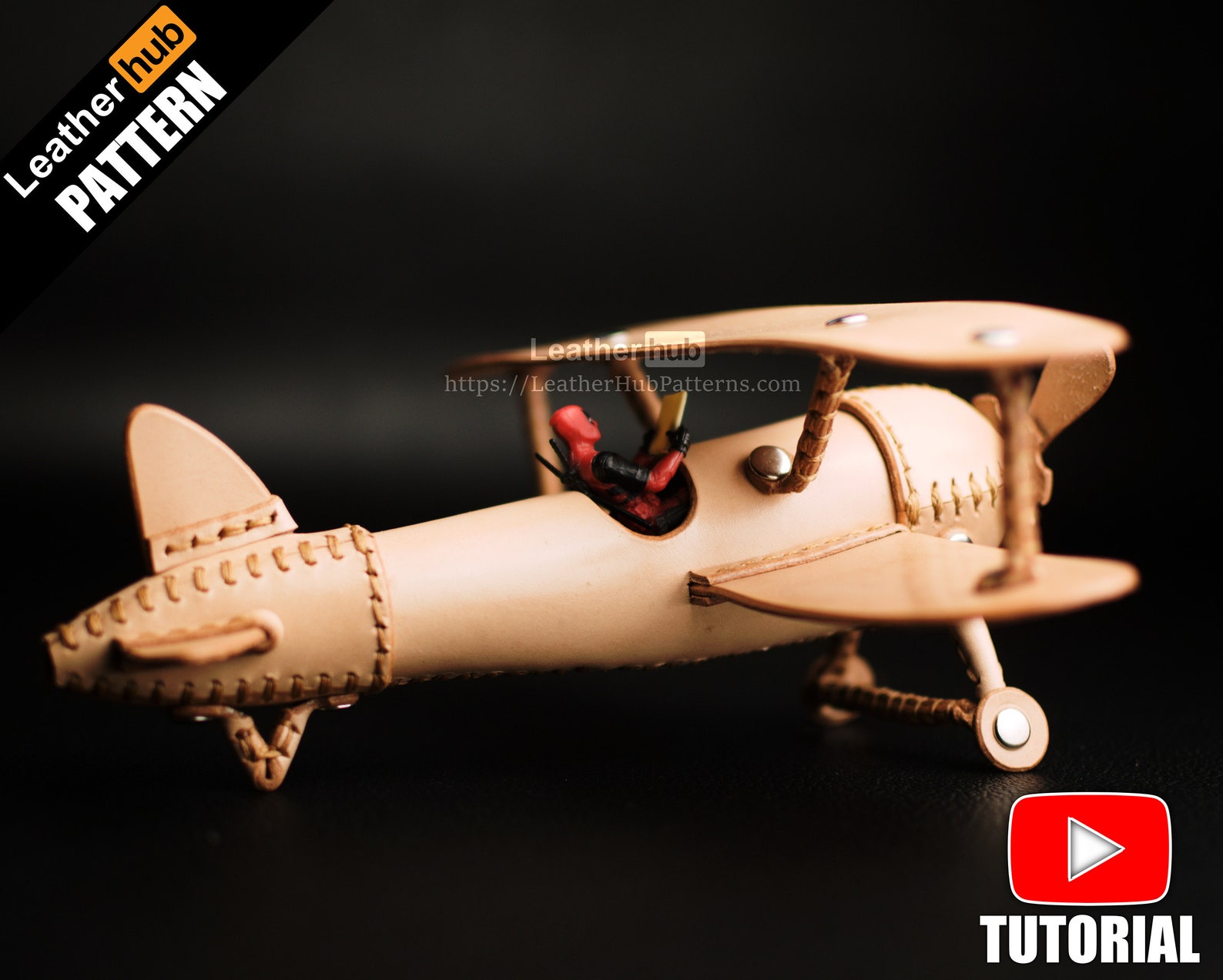 Toy Plane Leather Pattern PDF by Leatherhub - Etsy