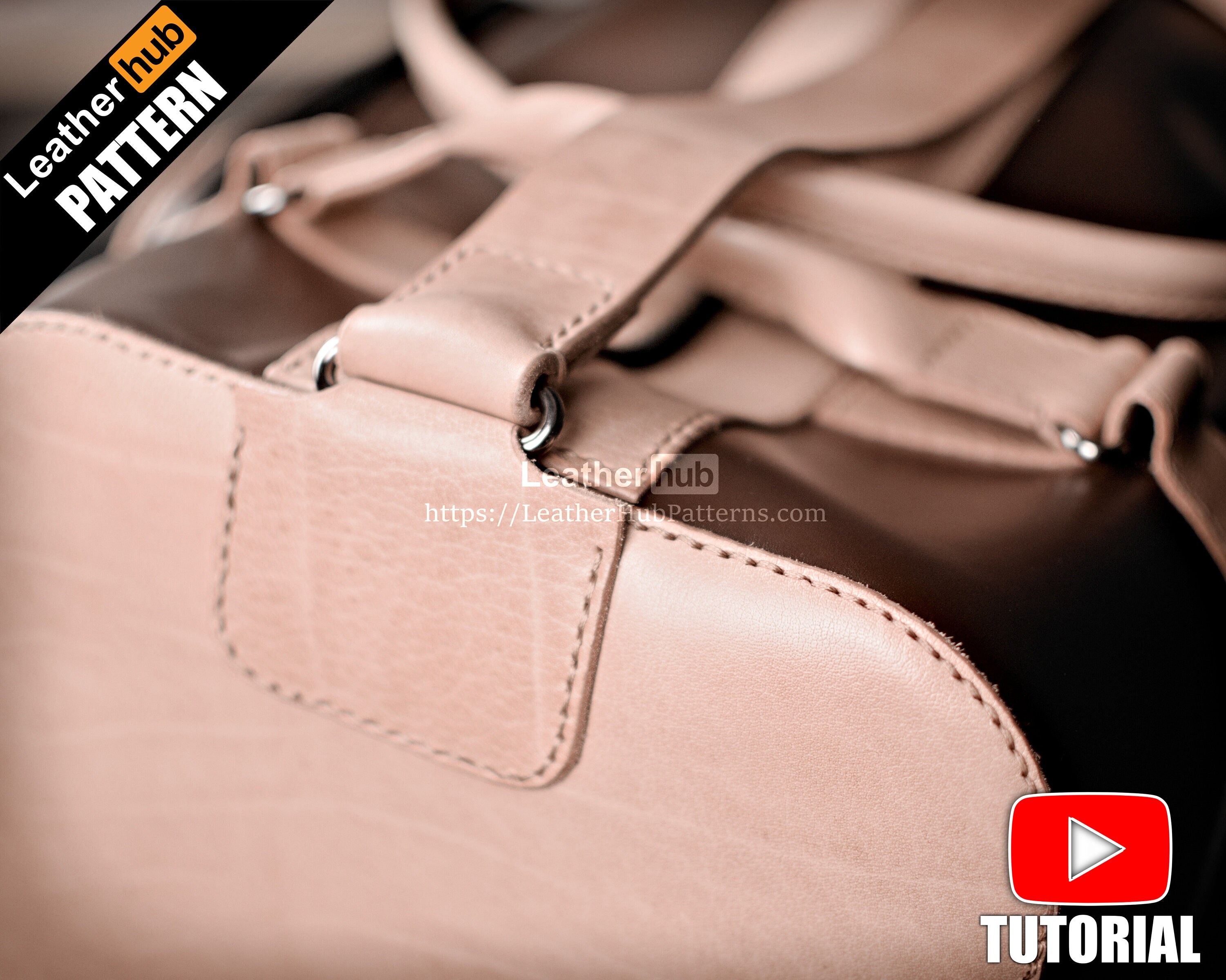 Duffle leather pattern PDF - by Leatherhub