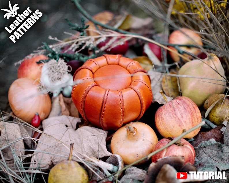 Jack O'lantern Pumpkin Leather Pattern PDF by - Etsy