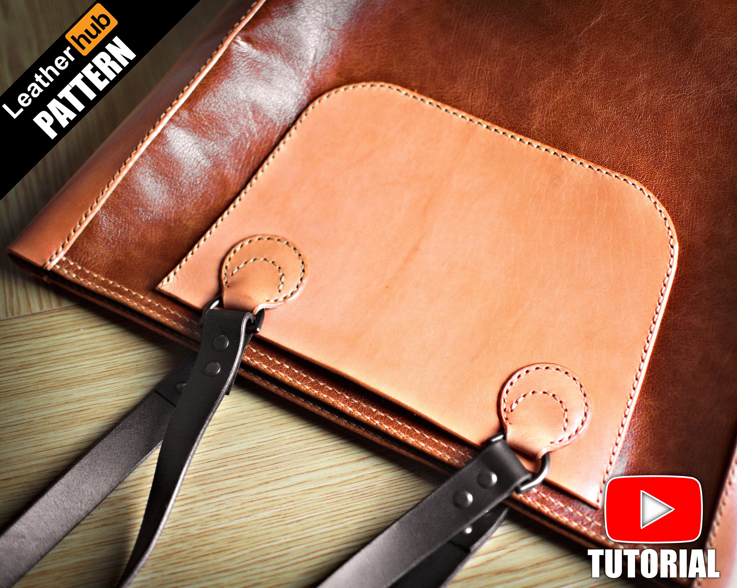 Mum’s tote bag leather pattern PDF - by Leatherhub