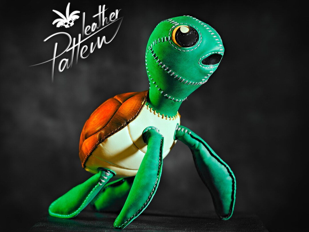 Toy Turtle Leather Pattern PDF by Leatherhubpatterns - Etsy