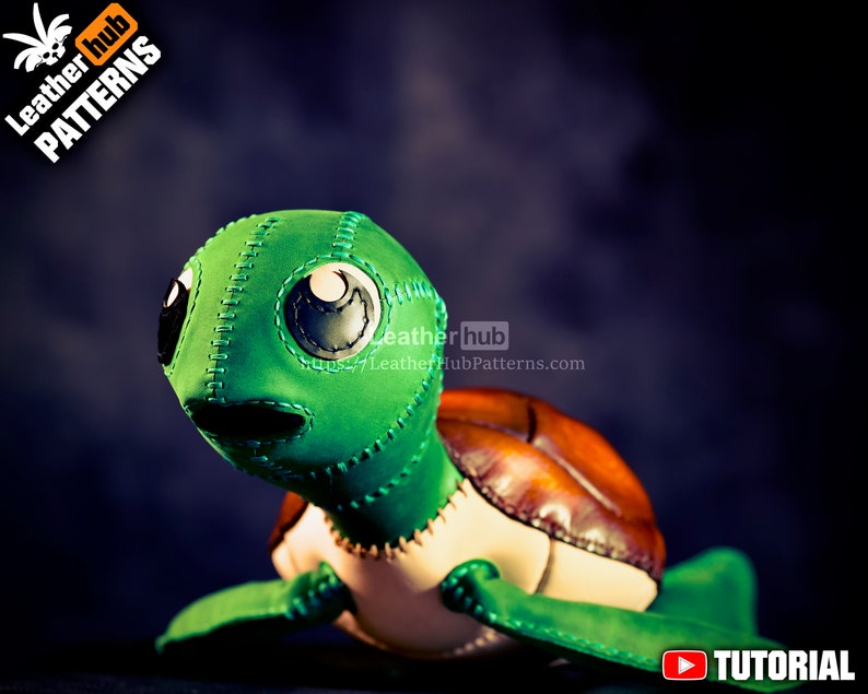 Toy Turtle Leather Pattern PDF by Leatherhub - Etsy