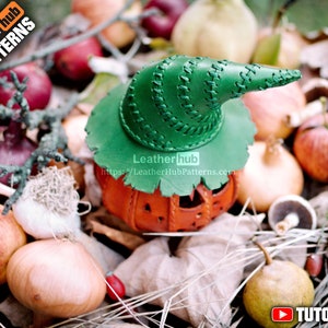 Jack O'lantern Pumpkin Leather Pattern PDF by Leatherhub - Etsy