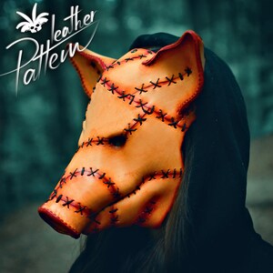 Pig Leather Mask Pattern PDF - the Pigenstein - by Leatherhubpatterns ...