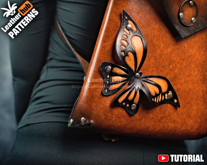 Leather Backpack Pattern PDF the Butterfly by Leatherhub - Etsy