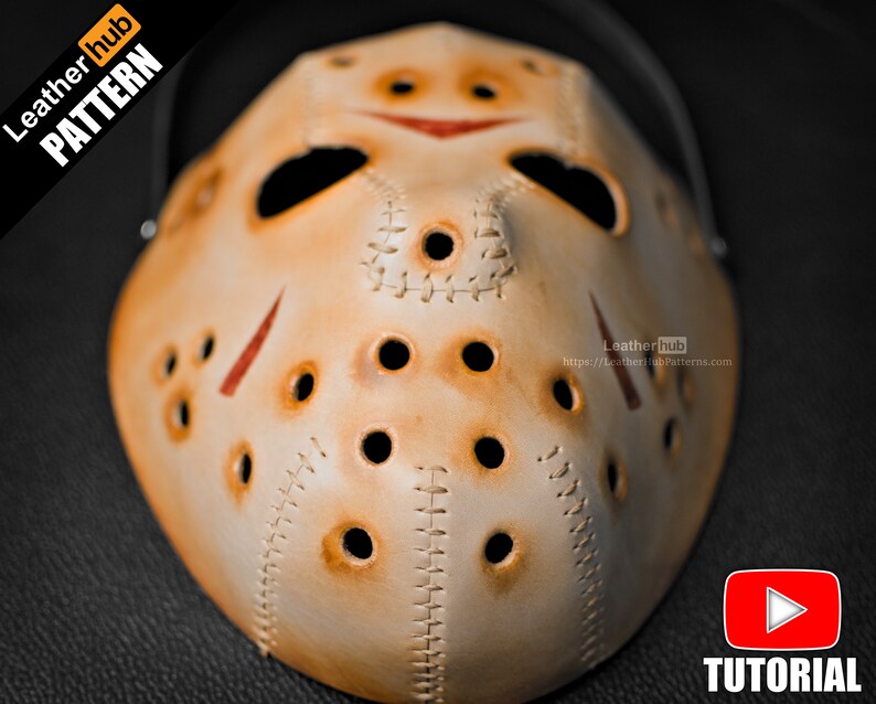 Scary Mask Leather Pattern PDF Jason by Leatherhub - Etsy