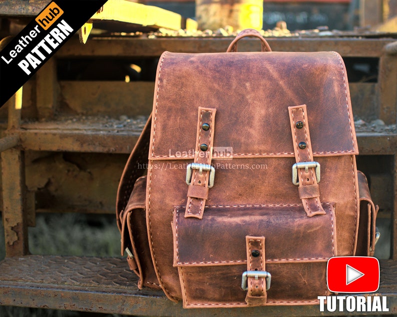 Hiking Backpack Leather Pattern PDF by Leatherhub - Etsy