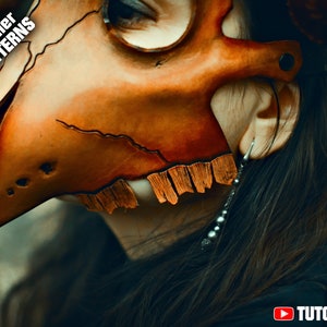 Pagan Skull Mask Leather Pattern PDF by Leatherhubpatterns - Etsy