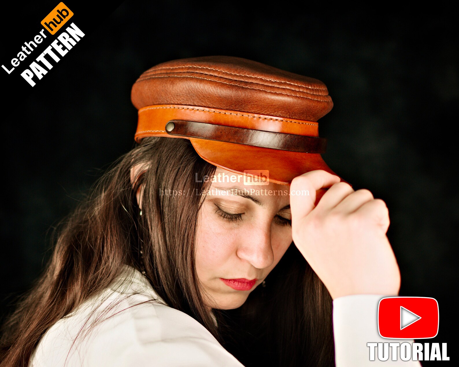 Leather Vintage Cap Pattern PDF by Leatherhub - Etsy