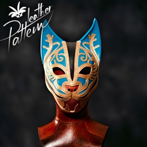 Cat Mask Leather Pattern PDF - the Bastet Ceremonial Mask - by ...