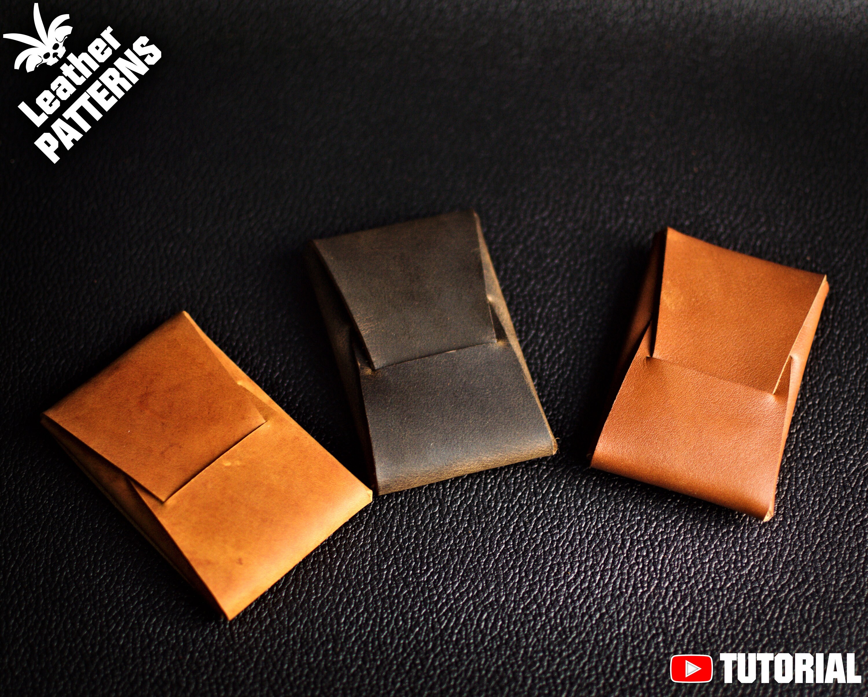 Wallet leather pattern PDF - by LeatherHubPatterns