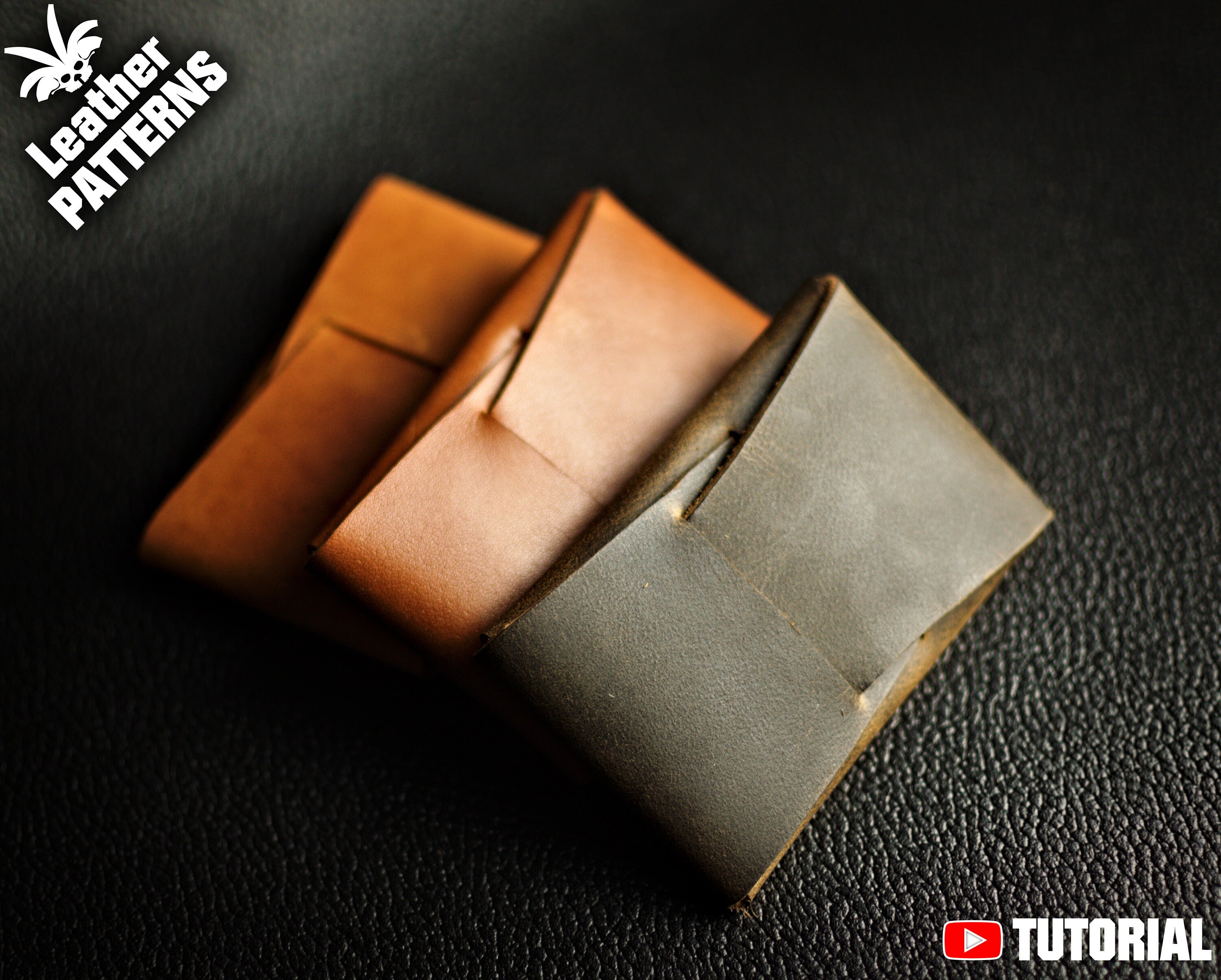 Wallet leather pattern PDF - by LeatherHubPatterns