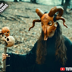 Pagan Skull Mask Leather Pattern PDF by Leatherhubpatterns - Etsy