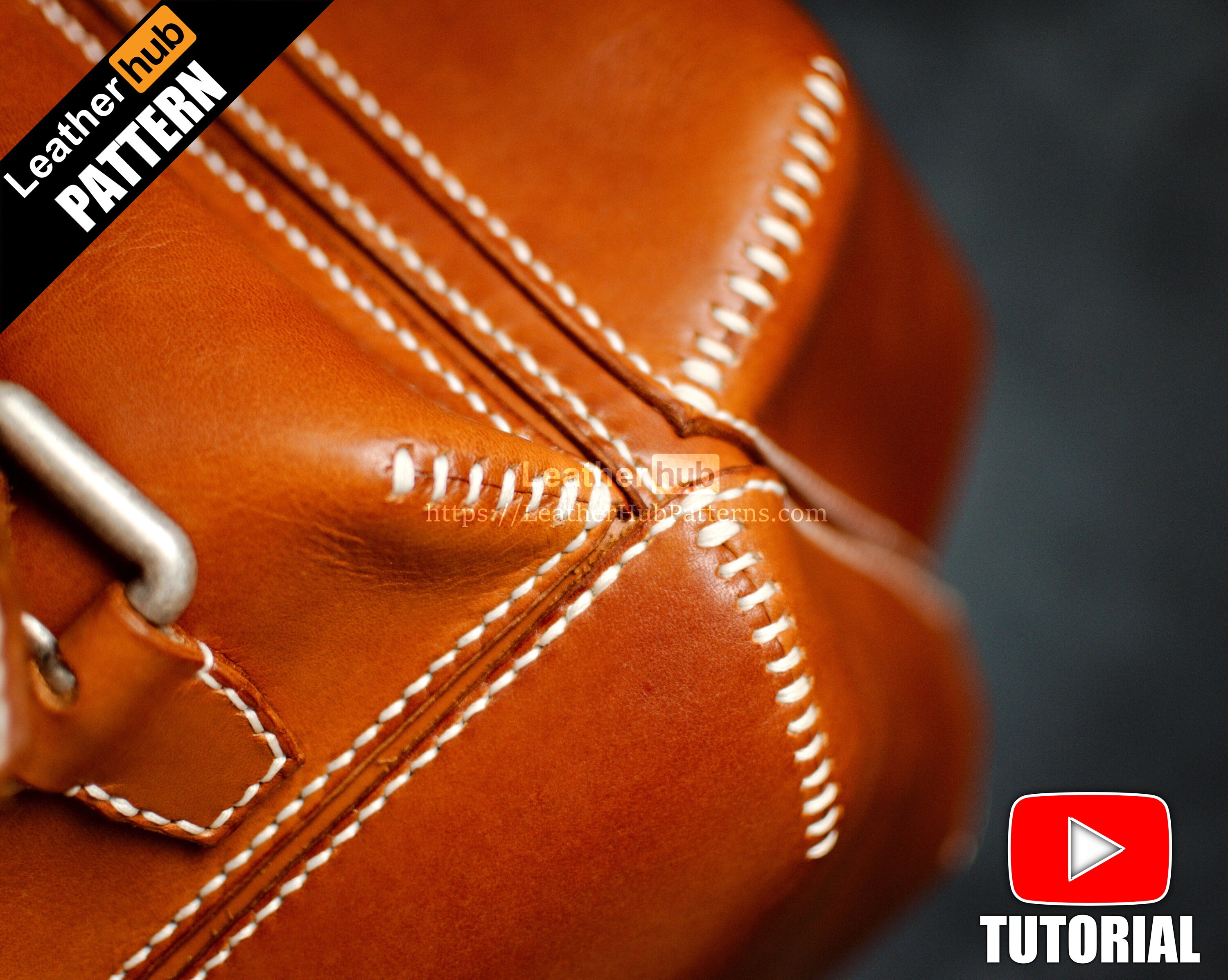 Sling bag leather pattern PDF - by Leatherhub