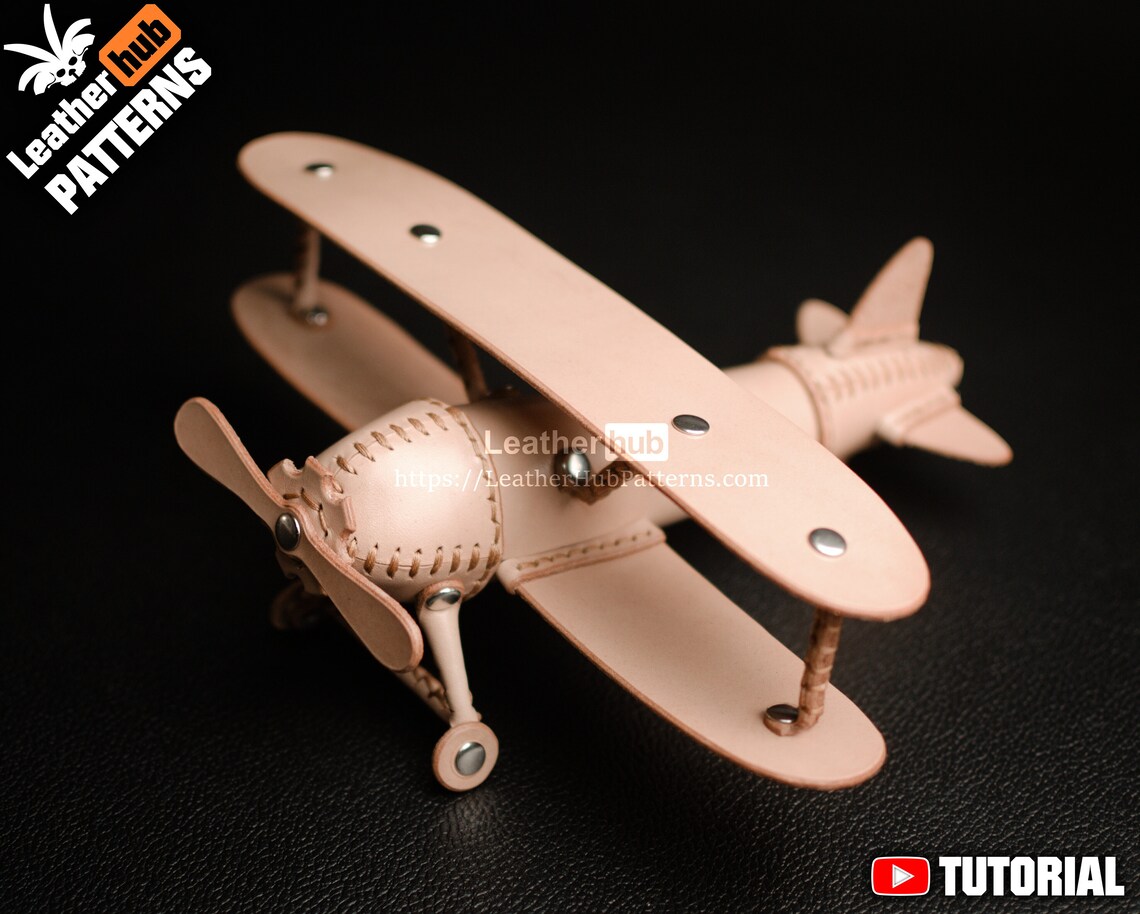 Toy Plane Leather Pattern PDF by Leatherhub - Etsy