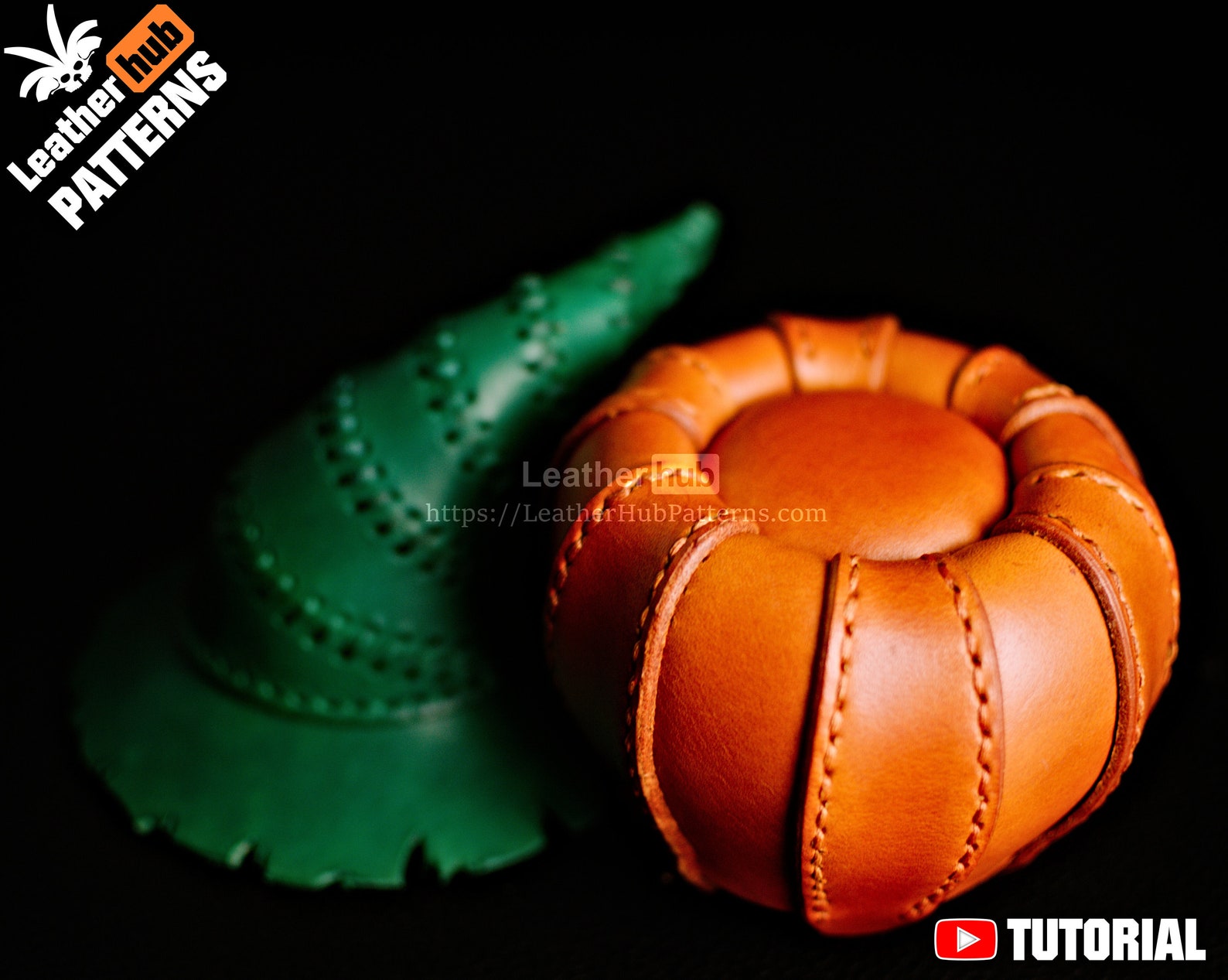Jack O'lantern Pumpkin Leather Pattern PDF by Leatherhub - Etsy