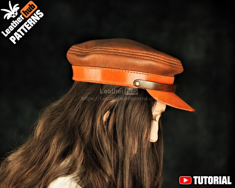 Leather Vintage Cap Pattern PDF by Leatherhub - Etsy