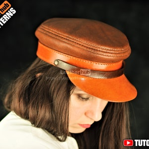 Leather Vintage Cap Pattern PDF by Leatherhub - Etsy