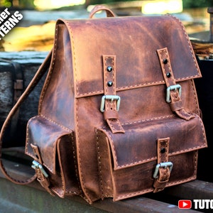 Hiking Backpack Leather Pattern PDF by Leatherhubpatterns - Etsy