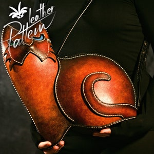 Cat Leather Bag Pattern PDF by Leatherhubpatterns - Etsy