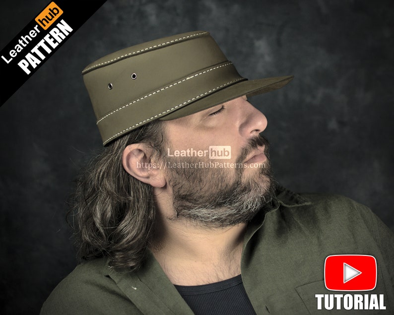 Leather Patrol Cap Pattern PDF the Ridgeway Cap by - Etsy