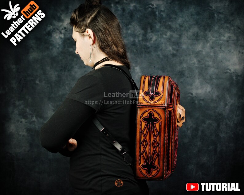 Coffin Backpack Leather Pattern PDF by Leatherhub - Etsy