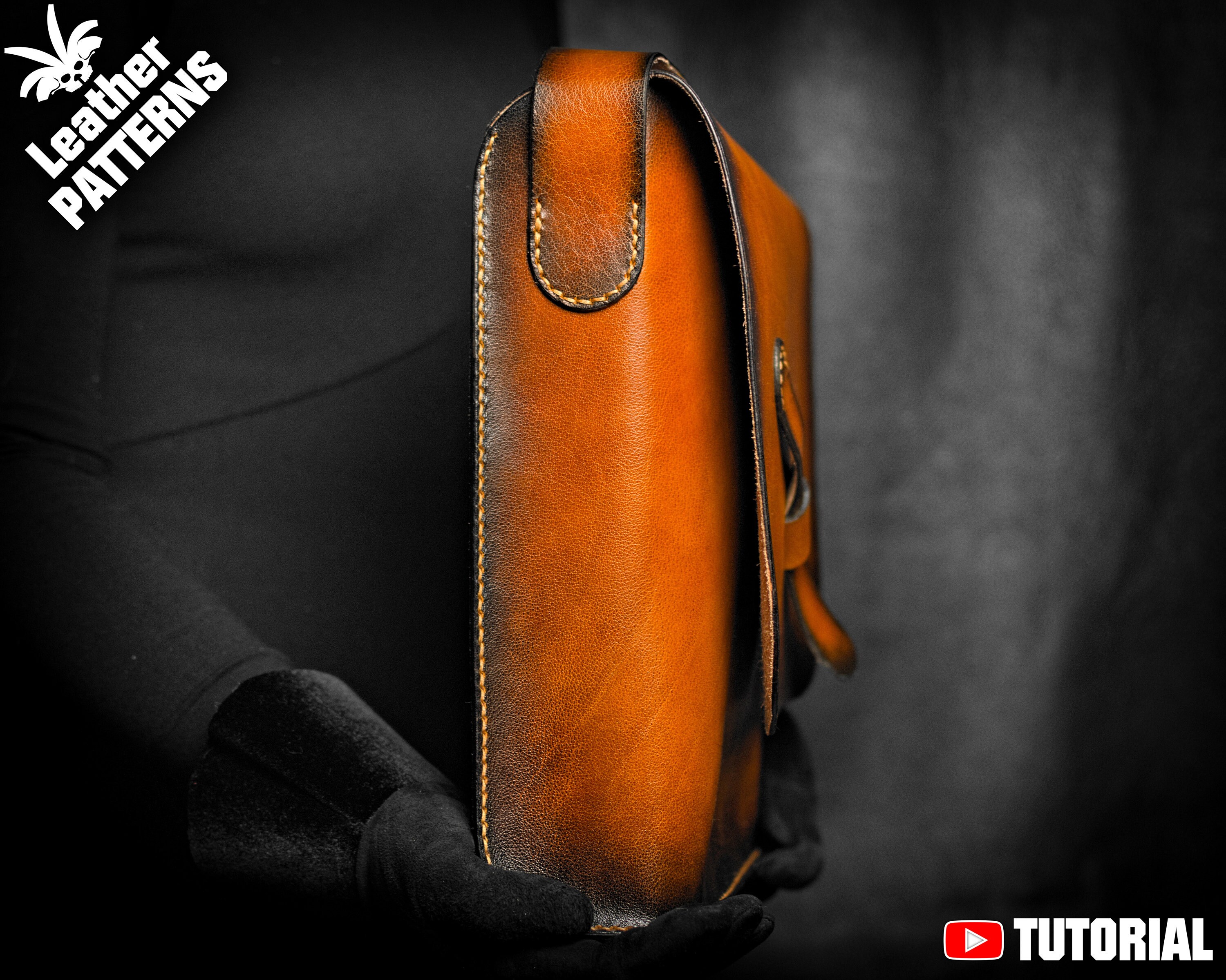 Leather bag pattern PDF - by LeatherHubPatterns