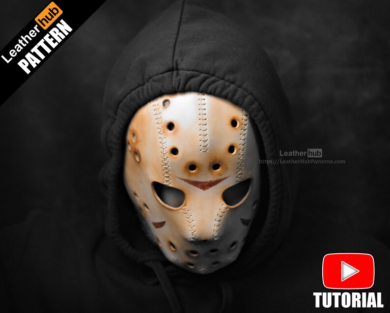 Scary Mask Leather Pattern PDF Jason by Leatherhub - Etsy
