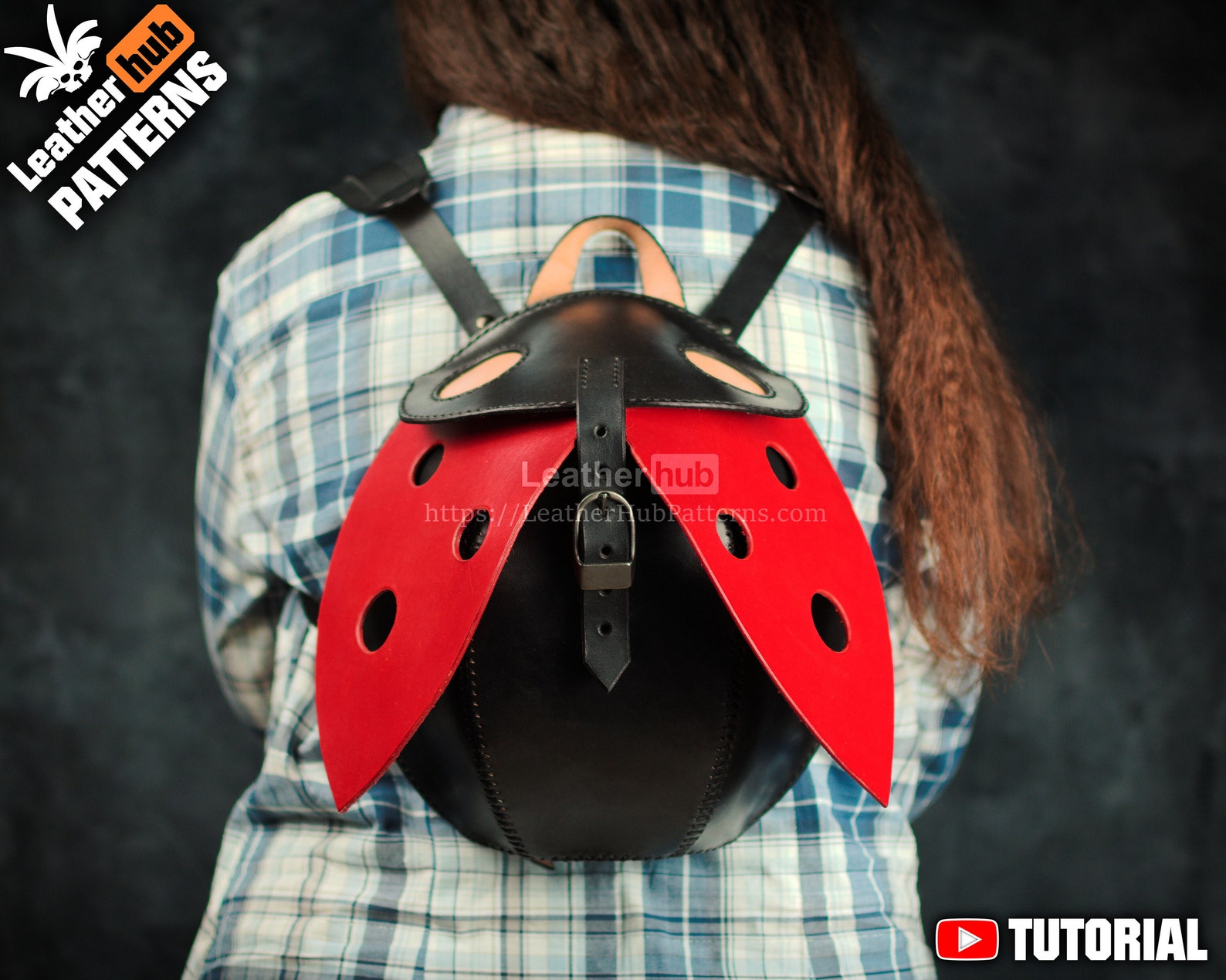 Leather Backpack Pattern PDF the Ladybug by Leatherhub - Etsy
