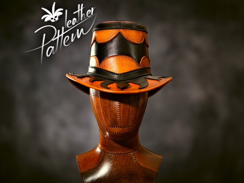 Leather Hat Pattern PDF - the Vampire Lord Hat - by Leatherhubpatterns ...