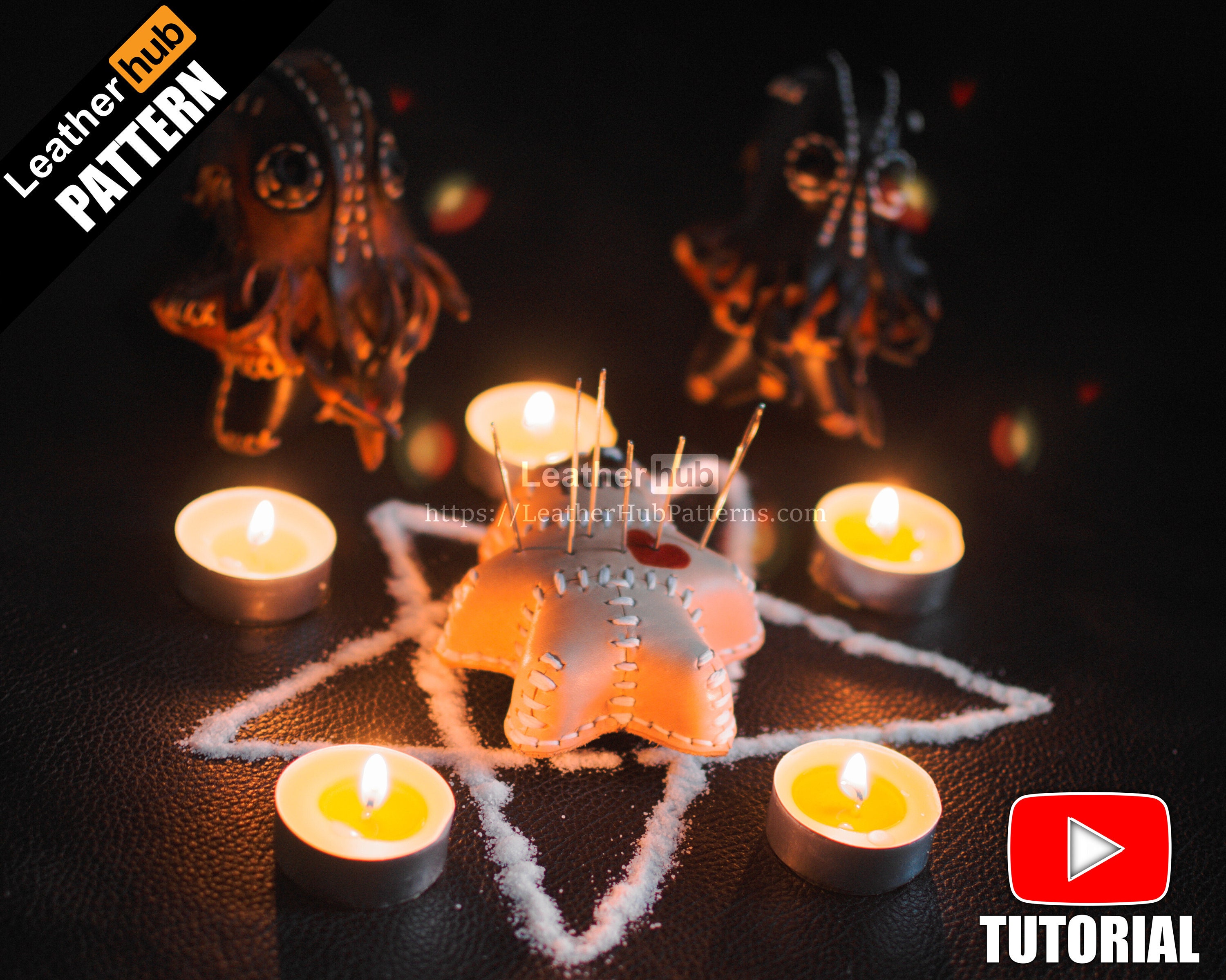 Cthulhu Keychain Leather Pattern PDF by Leatherhub - Etsy