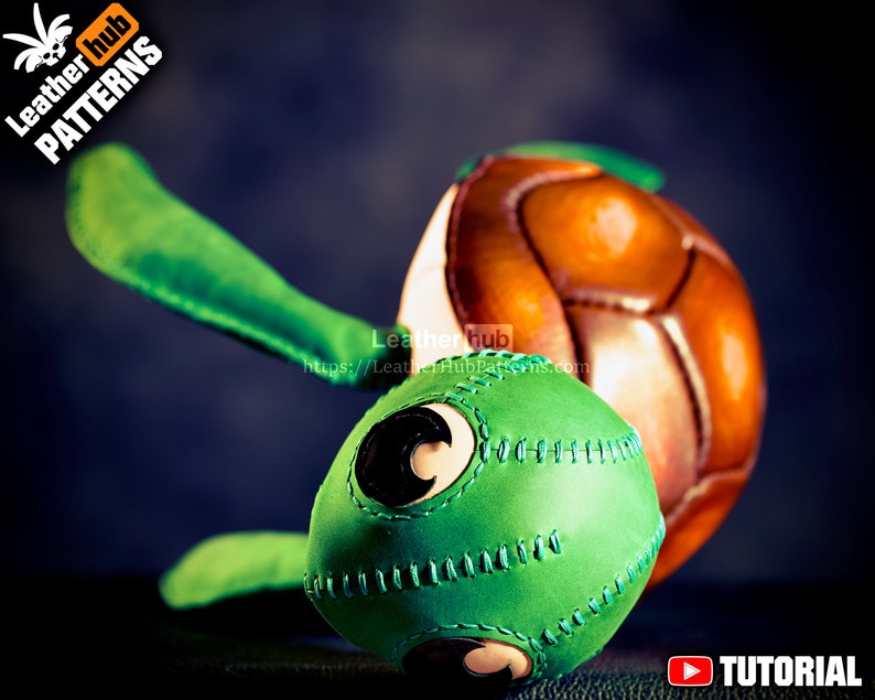 Toy Turtle Leather Pattern PDF by Leatherhub - Etsy