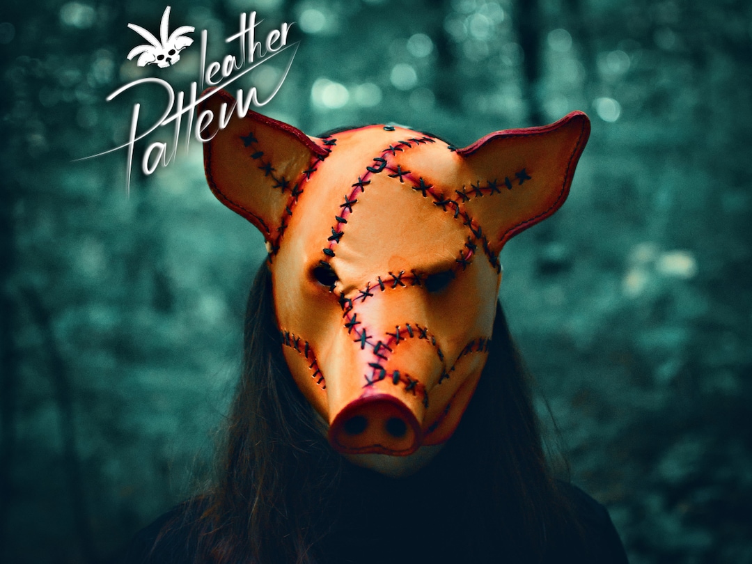 Pig Leather Mask Pattern PDF - the Pigenstein - by Leatherhubpatterns ...