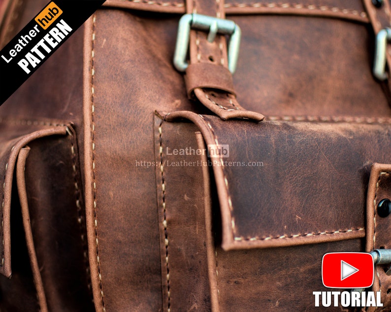 Hiking Backpack Leather Pattern PDF by Leatherhub - Etsy
