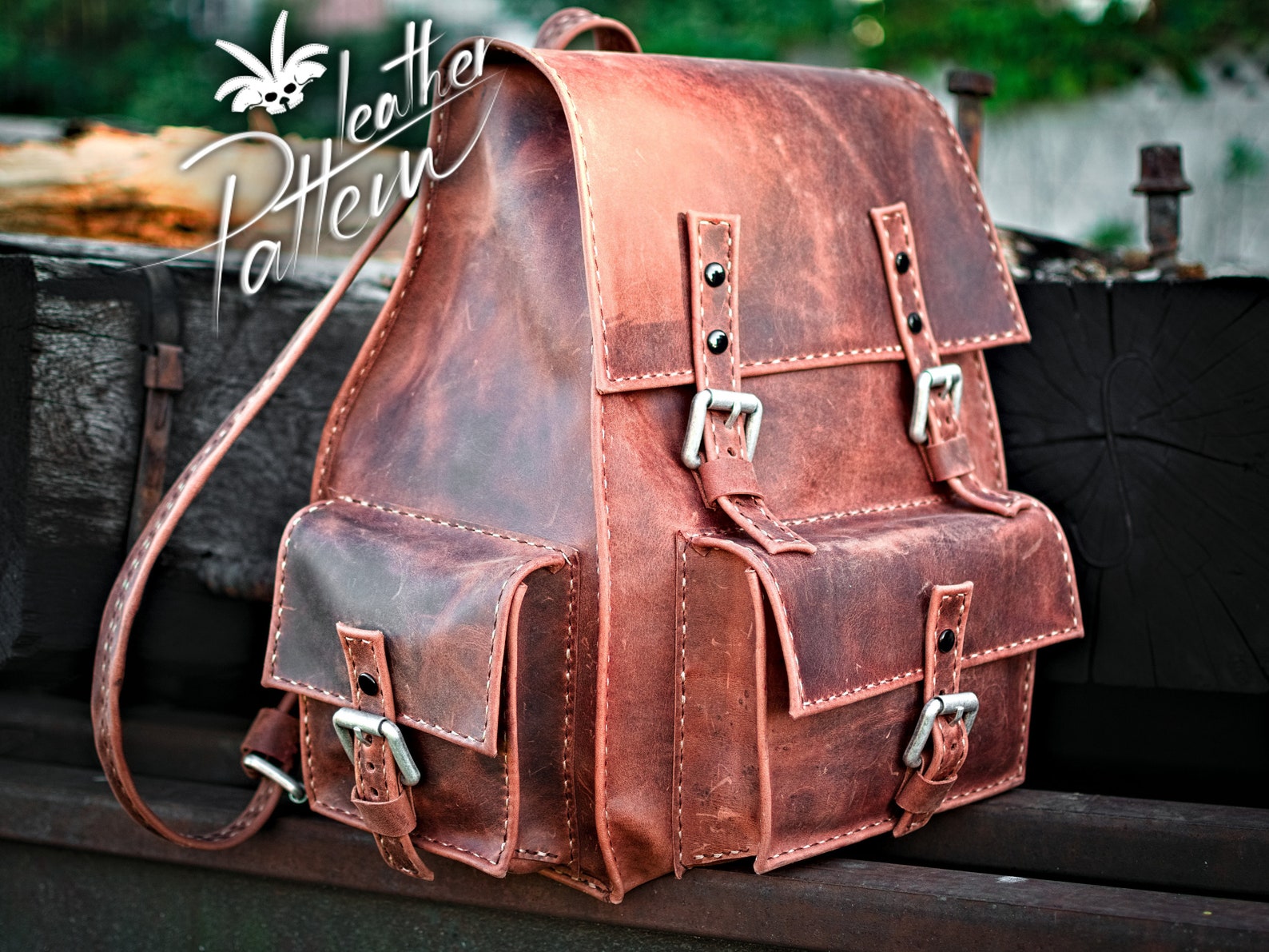 Hiking Backpack Leather Pattern PDF - by Leatherhubpatterns - Etsy
