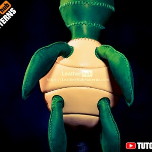 Toy Turtle Leather Pattern PDF by Leatherhub - Etsy