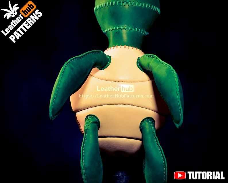 Toy Turtle Leather Pattern PDF by Leatherhub - Etsy