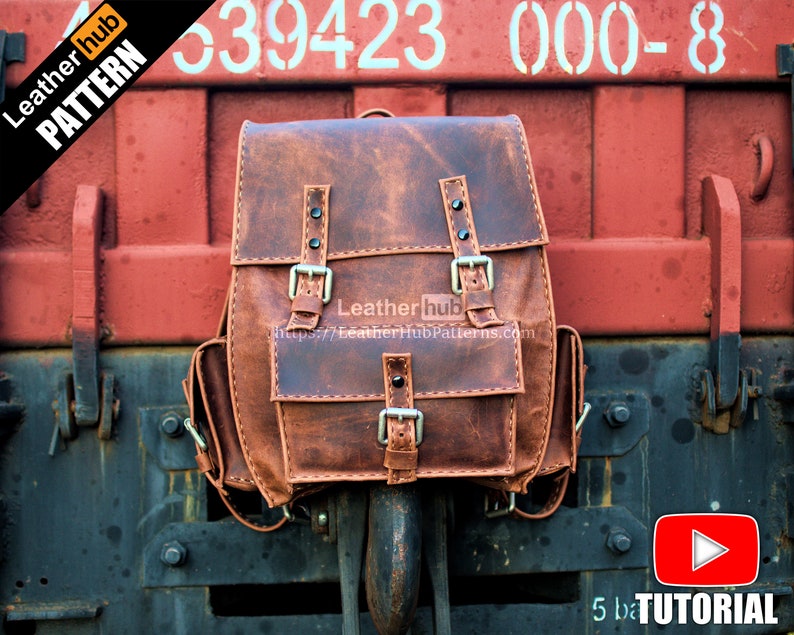 Hiking Backpack Leather Pattern PDF by Leatherhub - Etsy