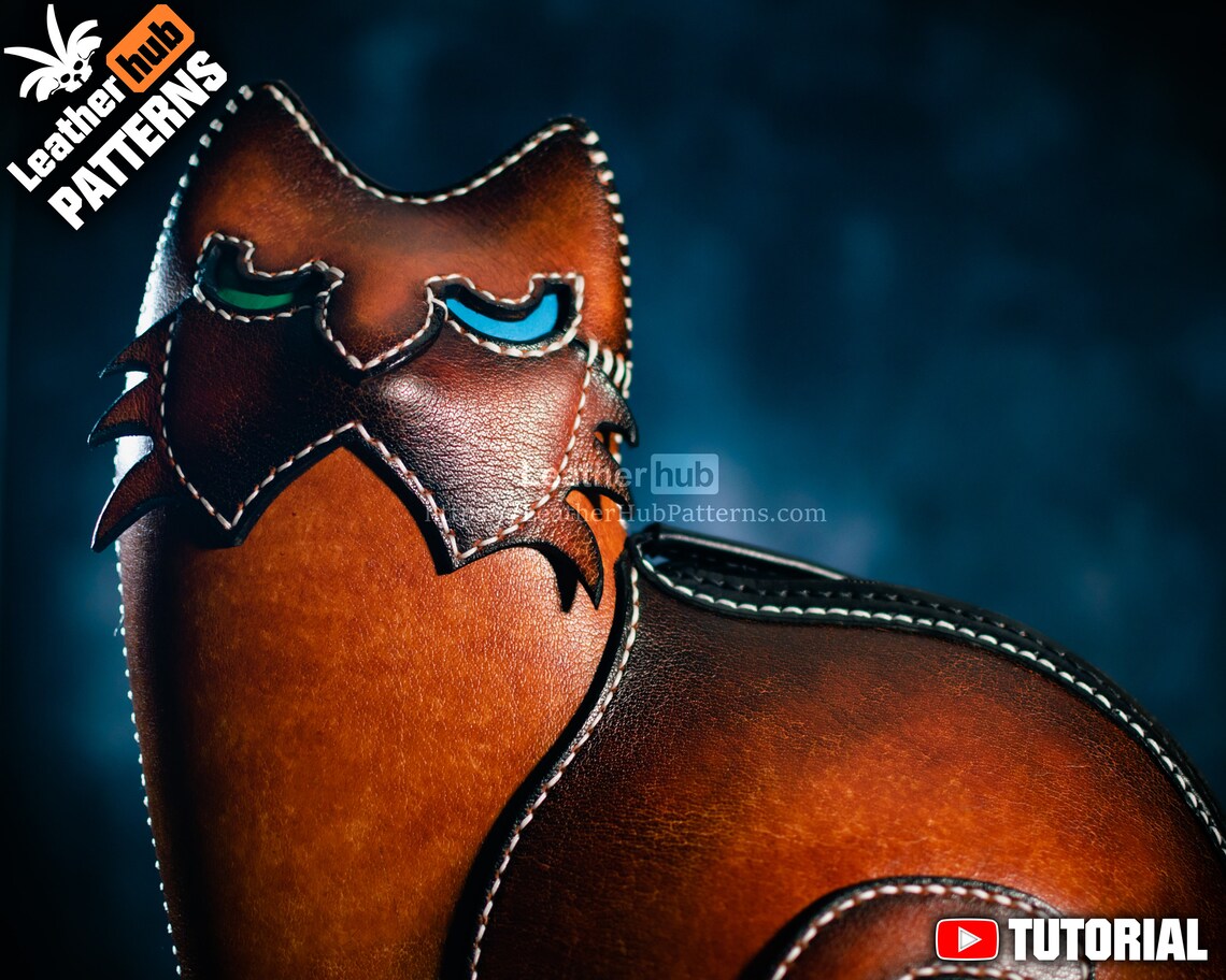 Cat Leather Bag Pattern PDF by Leatherhub - Etsy