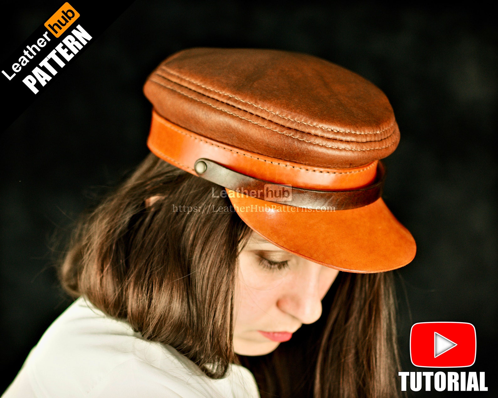 Leather Vintage Cap Pattern PDF by Leatherhub - Etsy
