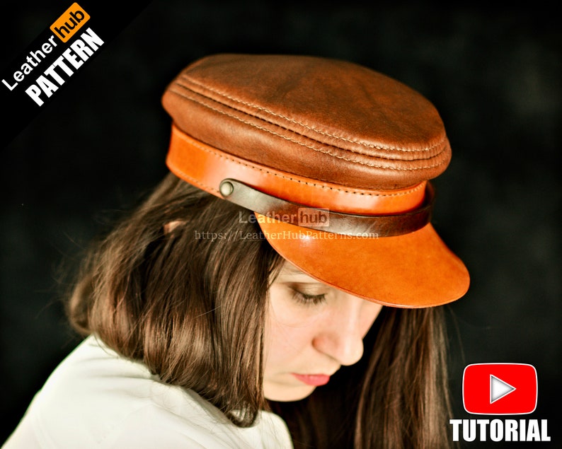 Leather Vintage Cap Pattern PDF by Leatherhub - Etsy