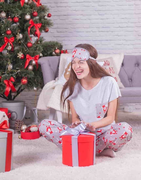 Pajamas Christmas Print For Girls Women Teen Sleepwear Best | Etsy