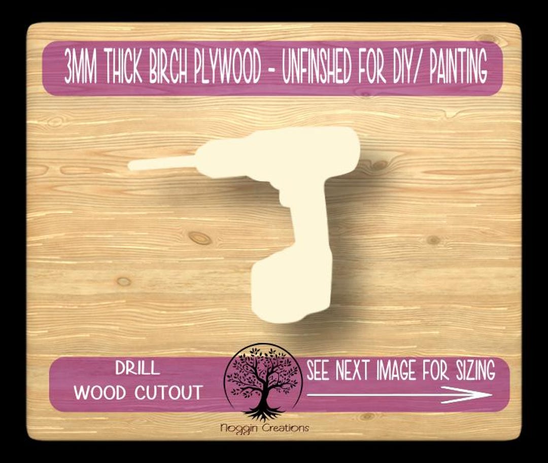 Drill Laser Cut Wood Shapes, Wooden Craft Cut Outs - Etsy