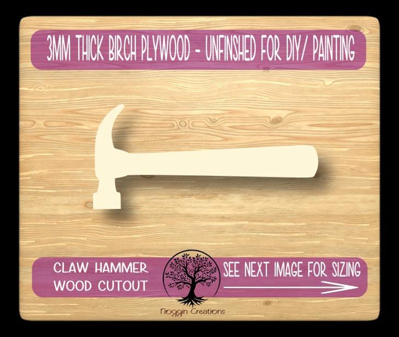 Claw Hammer, Laser Cut Wood Shapes, Wooden Craft Cut Outs - Etsy