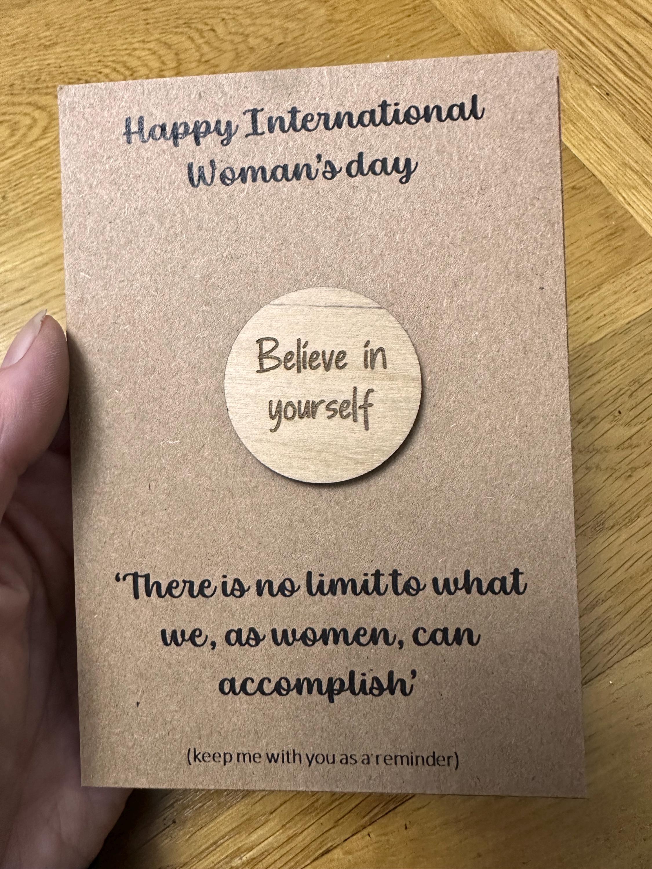 International Women's Day Empowerment Keepsake - Etsy