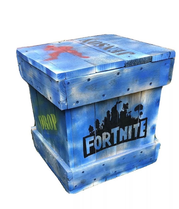 Fortnight Drop Box Personalised Storage Box Gaming Gift - Etsy