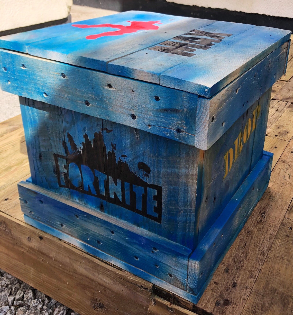 Fortnight Drop Box Personalised Storage Box Gaming Gift | Etsy UK