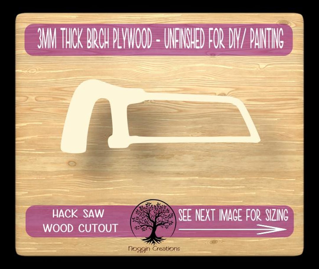 Hack Saw Laser Cut Wood Shapes, Wooden Craft Cut Outs - Etsy