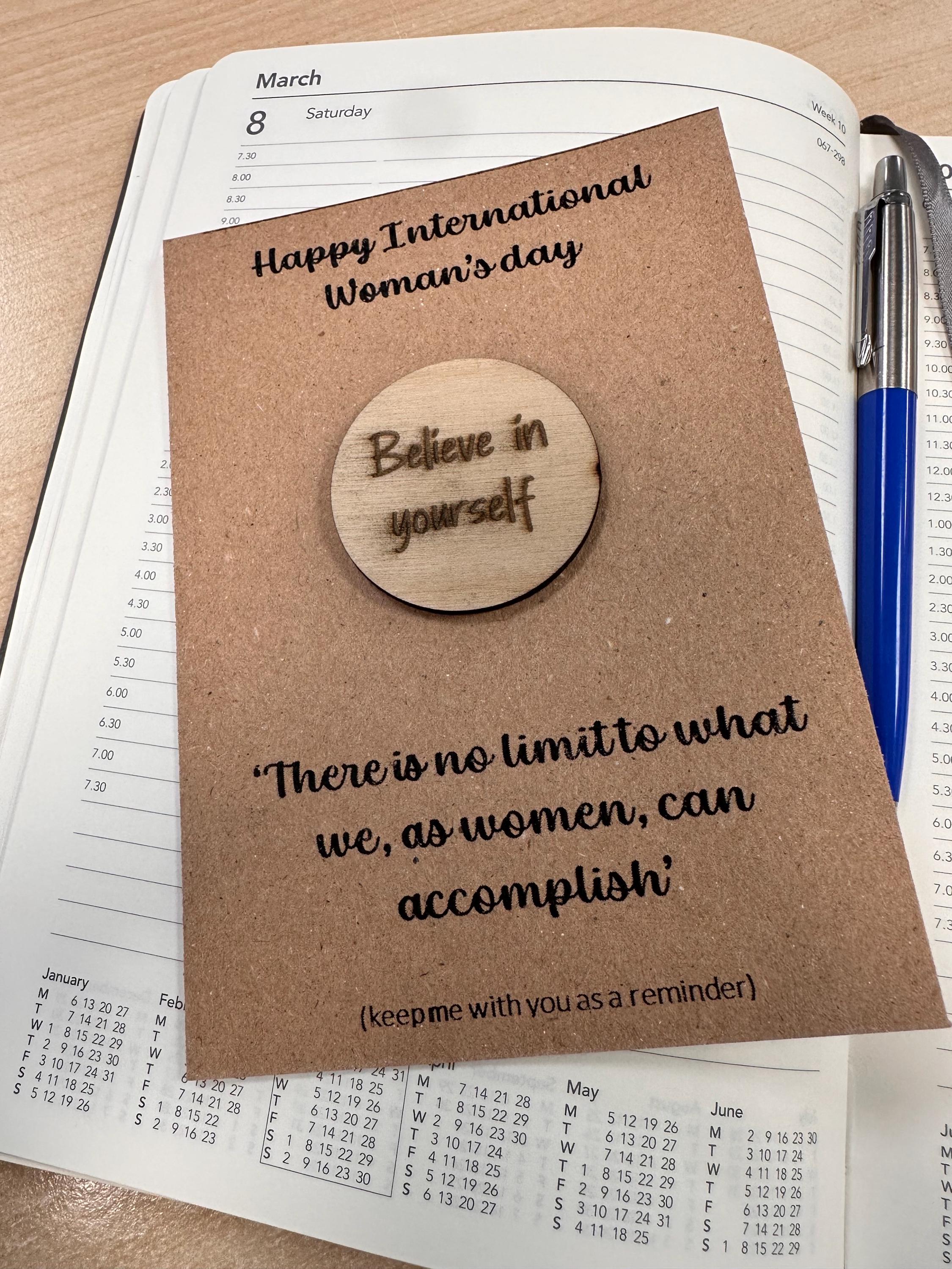 International Women's Day Empowerment Keepsake - Etsy